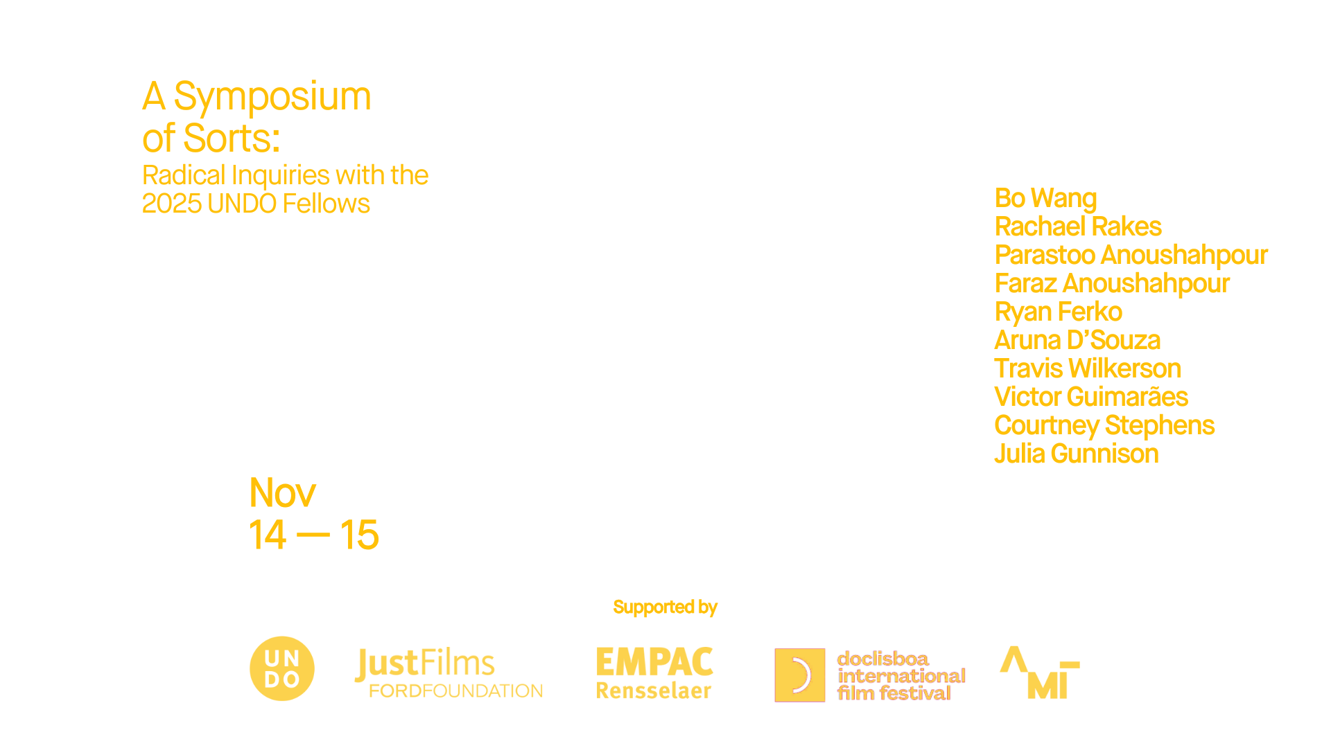 A SYMPOSIUM OF SORTS – UnionDocs